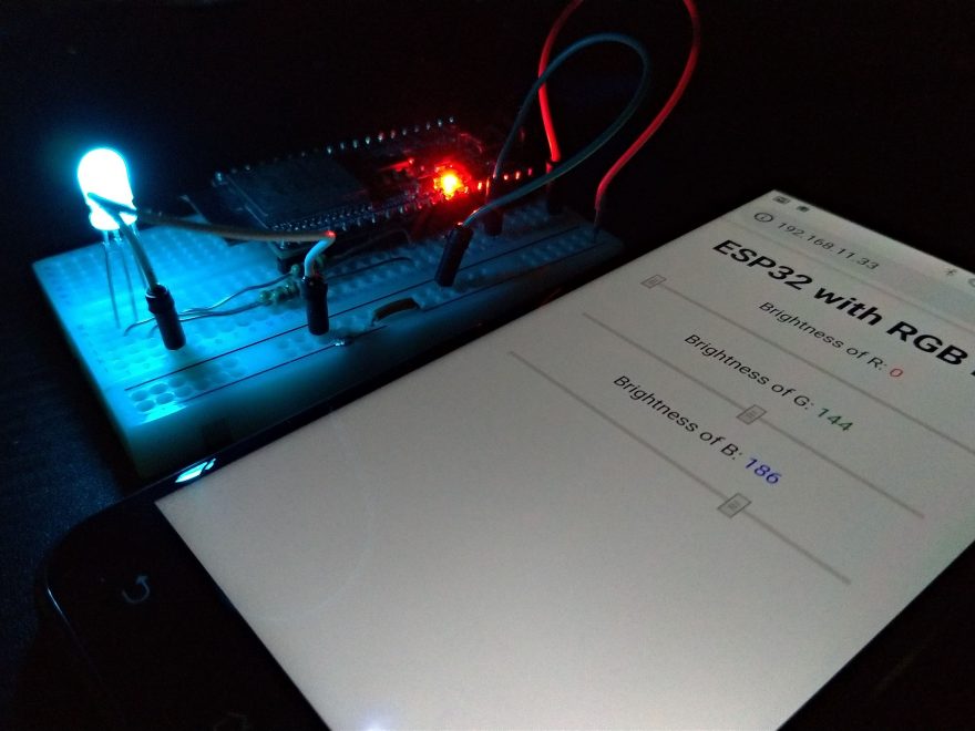 【IoT】ESP32でwebserverを立ち上げてRGBLEDをスマホから操作する【wak-tech Advent Calender 2018】 | Wak-tech